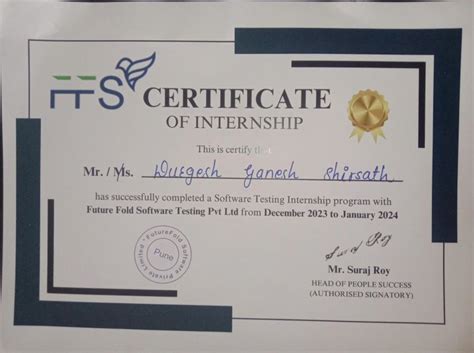 Durgesh Shirsath On Linkedin Internshipcompletion