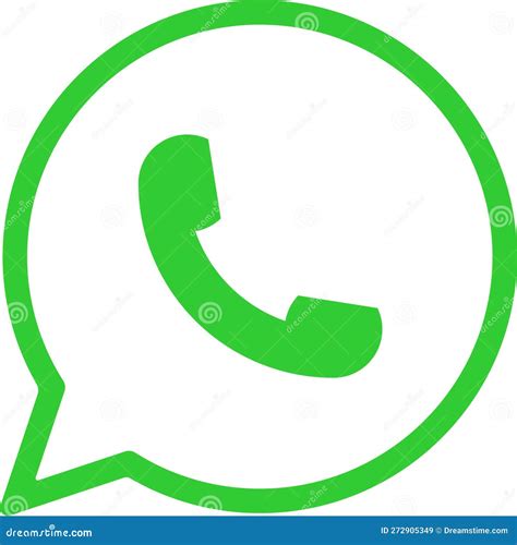 WhatsApp Logo Messenger Icon Realistic Social Media Logotype Editorial