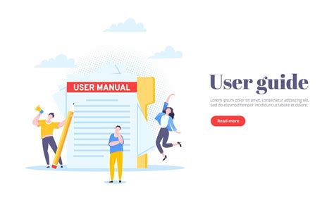 User Manual Guide Book Flat Style Design Vector Illustration 7477480