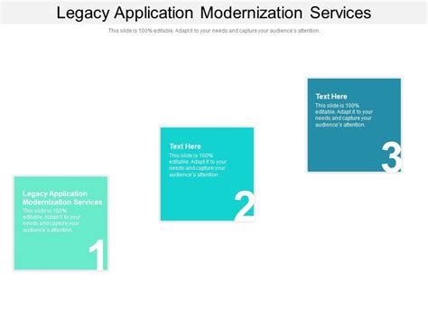 Legacy Application Modernization Services Ppt Powerpoint Presentation