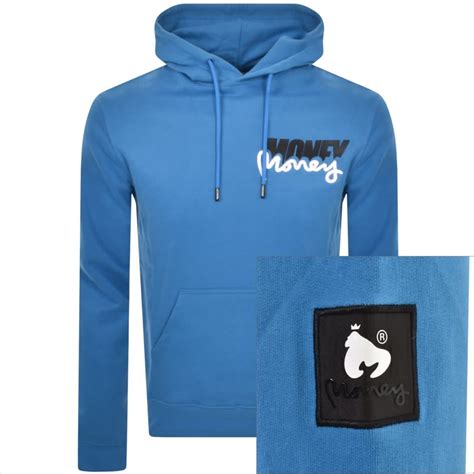 Money Two Money Logo Hoodie Blue Mainline Menswear