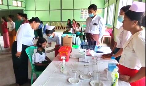 လယ်ဝေးမြို့နယ်တွင် ၉ နှစ်မှ ၁၂ နှစ်အတွင်းရှိ ကျောင်းသူ ၄၅၉၃ ဦးအား သားအိမ်ခေါင်းကင်ဆာရောဂ