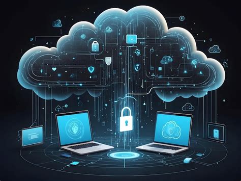 Premium Photo The Concept Of Remote Data Storage In Cloud Services