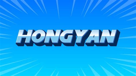 Premium Photo Hongyan 3d Blue Text