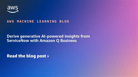 generative ai aws machine learning blog