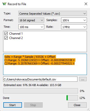 In Waveforms With Most Recent Version I M Having Trouble Recording Wave File Results To File