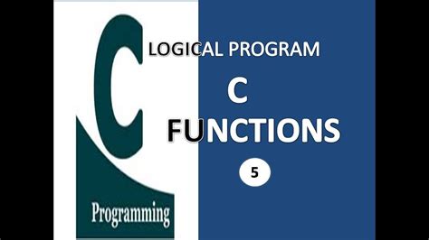 C Programming Tutorial Functions In C C Functions In Hindi Youtube