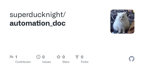 Github Superducknightautomationdoc