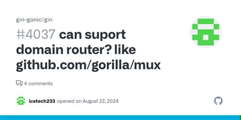 Can Suport Domain Router Like Github Gorilla Mux Issue Gin Gonic Gin GitHub