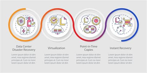 Premium Vector Disaster Recovery Approaches Loop Infographic Template