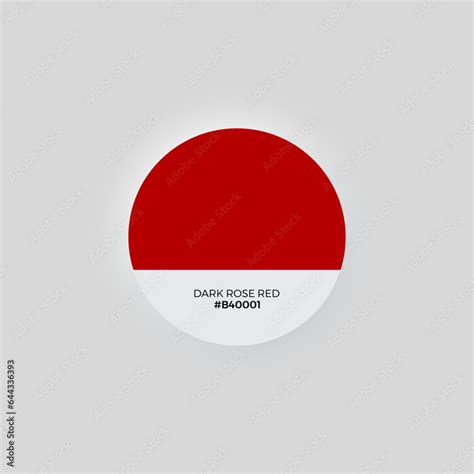 Smart Red Color Chart Print Test Page Color Numbers Or Names Stock