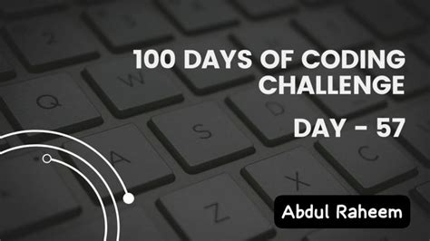 Abdul Raheem On Linkedin 100daysofcodechallenge Typescript