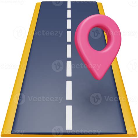 Road Location 3d Rendering Isometric Icon 14060018 Png