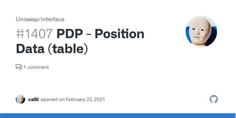 Pdp Position Data Table · Issue 1407 · Uniswapinterface · Github