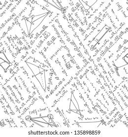 Easy Editable Maths Formulas Seamless Pattern Stock Vector Royalty Free Shutterstock