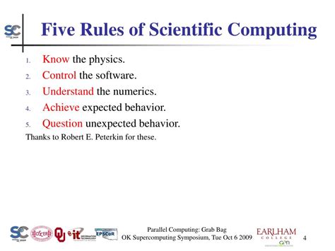 Ppt Parallel Programming And Cluster Computing Grab Bag Scientific Libraries Io Libraries