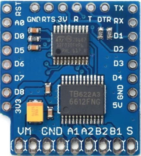 tb6612fng dual dc motor driver and arduino circuit guide tb6612fng
