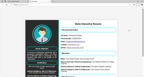 Html Css Javascript Frontend Linkdin Muhammad Subhan