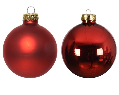 Decoris ნაძვის ხის სათამაშო ბურთების ნაკრები წითელი 20 ცალი Veli Store