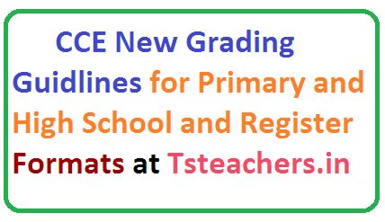 CCE New Grading Guidlines And Formats For High Babes And Primary TS Teachers Transfers