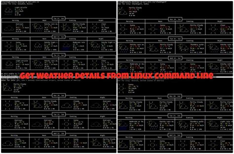 get weather details from linux command line using wttr