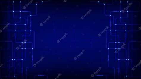 Premium Vector Vector Network Technology Circle Line Abstract