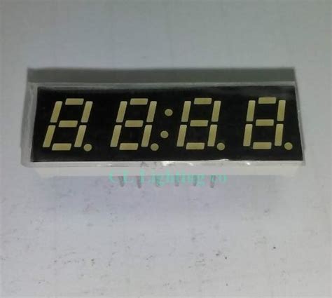 white 7 segment clock digital display 4 bit common grandado