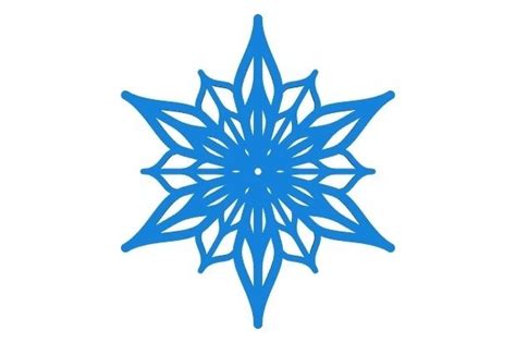 free stl file customizable bezier snowflake in blockscad・3d printable