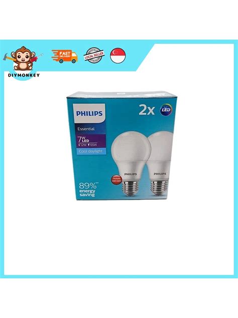 Diy Monkey Philips Led Light Bulb E27 Cool Daylight 6500k 100 250v