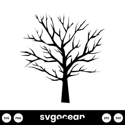 Bare Tree Svg Vector For Instant Download Svg Ocean — Svgocean