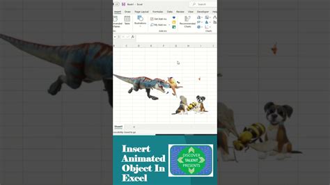 Insert Animated Object In Excel Insert 3d Model Insert Animated