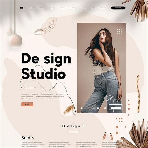Premium Photo A Sophisticated Full Landing Page Of A Female Model For A Portfolio