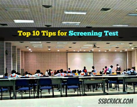 Top 10 Tips For Screening Test
