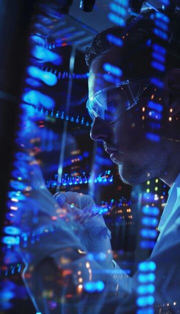 Engineers Utilizing Advanced Technology In A Lab For Synthetic Dna Creation And Genetic