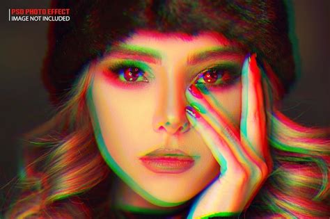 Premium PSD Rgb Color Split Channel Photo Effect