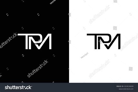 Tpm Letter Logo Design Icon Vector Stock Vector Royalty Free