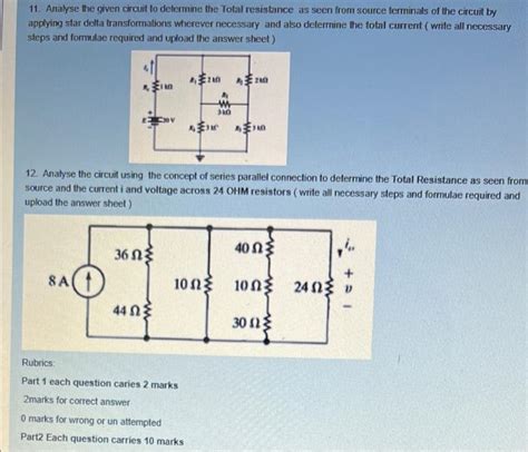 Solved Analyse The Given Circuit To Determine The Total Chegg