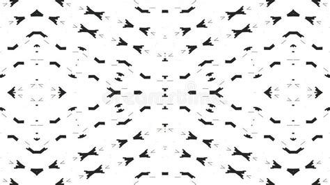 Animated Illustration Seamless Tech Pattern On White Background Stock