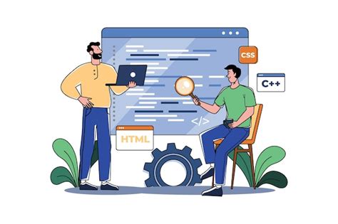 Premium Vector Code Optimization Illustration Concept On White Background