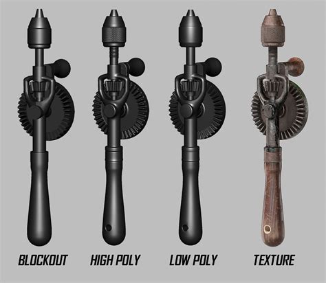 Artstation Tutorial Old Hand Drill Tutorials