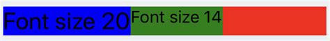 React Native How To Place Two Text With Different Fontsize In Row With