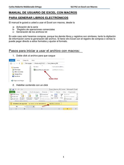 manual de usuario del excel con macros para generar libros electrónicos