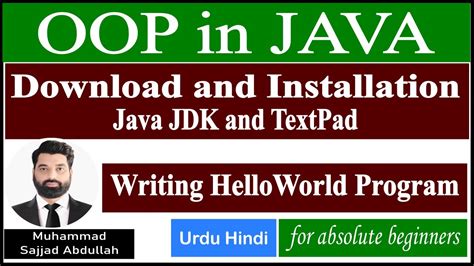 How To Install Java Jdk And Textpad And Write Hello World Program In Java Youtube