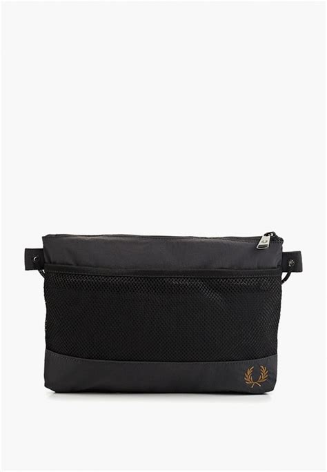 Сумка Fred Perry CRINKLE NYLON MESH SACOCHE BAG, цвет: черный ...