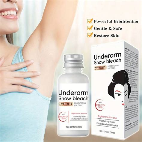 Ml Underarm Snow Bleach Cream Skin Brightening For Intimate Areas Elbows Knees Inner