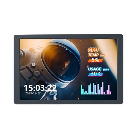 Waveshare 8 Inch Usb Monitor Aio Lcd Screen Grey Display For Computer Data Monitoring
