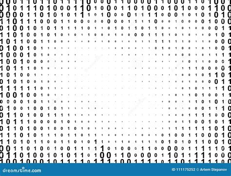 Binary Computer Code Halftone Pattern Stock Vector Illustration Of Digital Listing 111175252