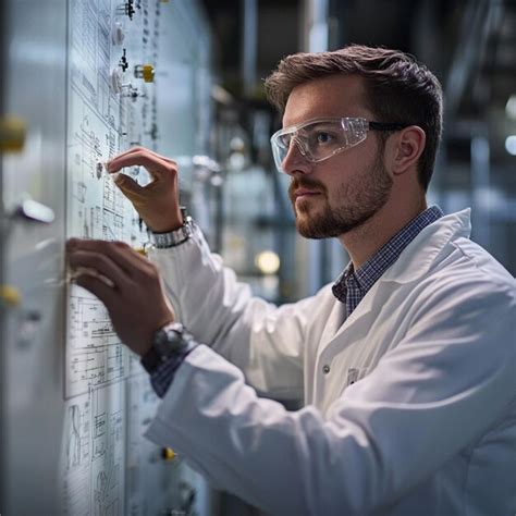 A Chemical Engineer Designing And Optimizing Industrial Chemical Processes Premium Ai