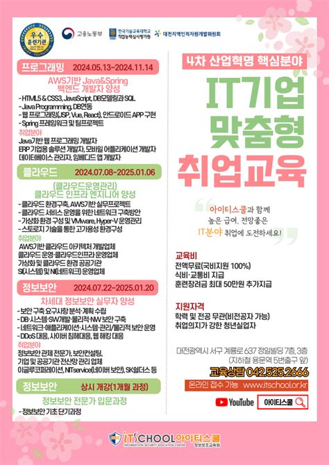 기업맞춤형 취업연계 5월 개강 Aws기반 Javaandspring 백엔드 개발자양성과정 요즘것들