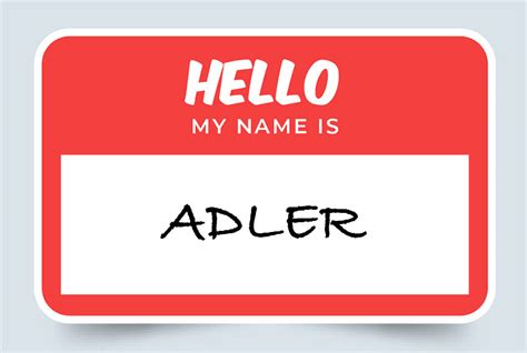 Adler Name Meaning Origins And Significance